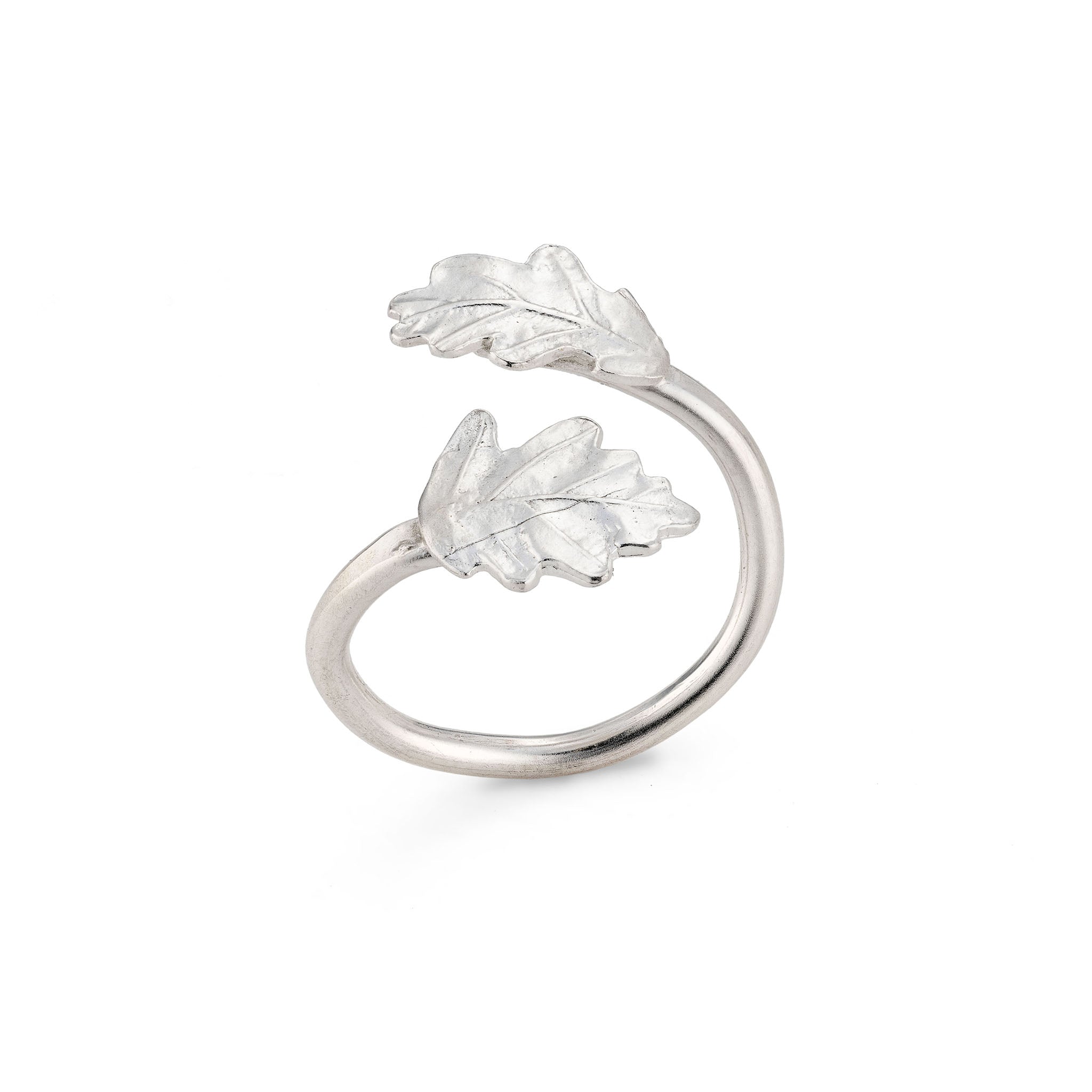 Double oak leaf ring – Bethan Jarvis Fingerprint Jewellery
